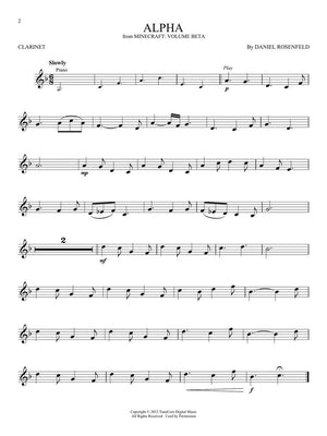 Minecraft - Music from the Video Game Series for Clarinet