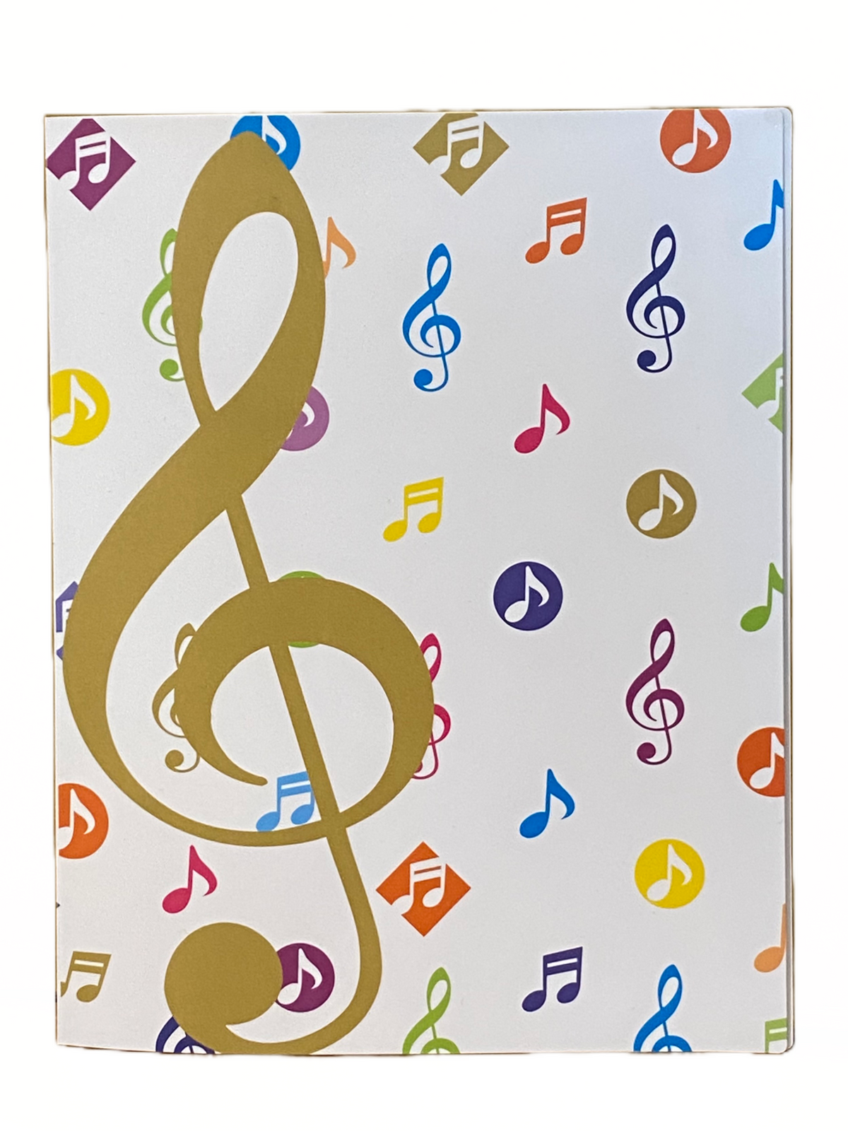 20 Clear Sheet Music Folder Rainbow Notes — Crescendo Music Perth ...