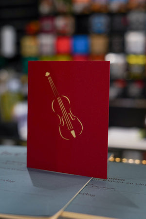 Musica Carina Origami Greeting Card - Violin/Cello