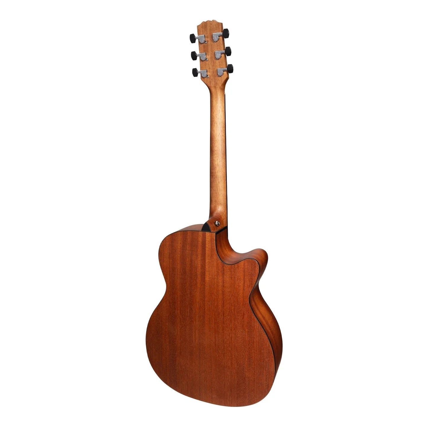 Martinez 'Natural Series' Left Handed Solid Top Small Body Acoustic Gu