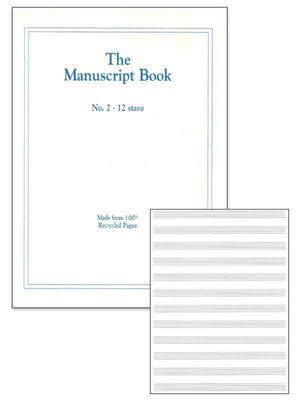Exercise Book 9 Manuscript with Ruled Lines | Perth Music Shop